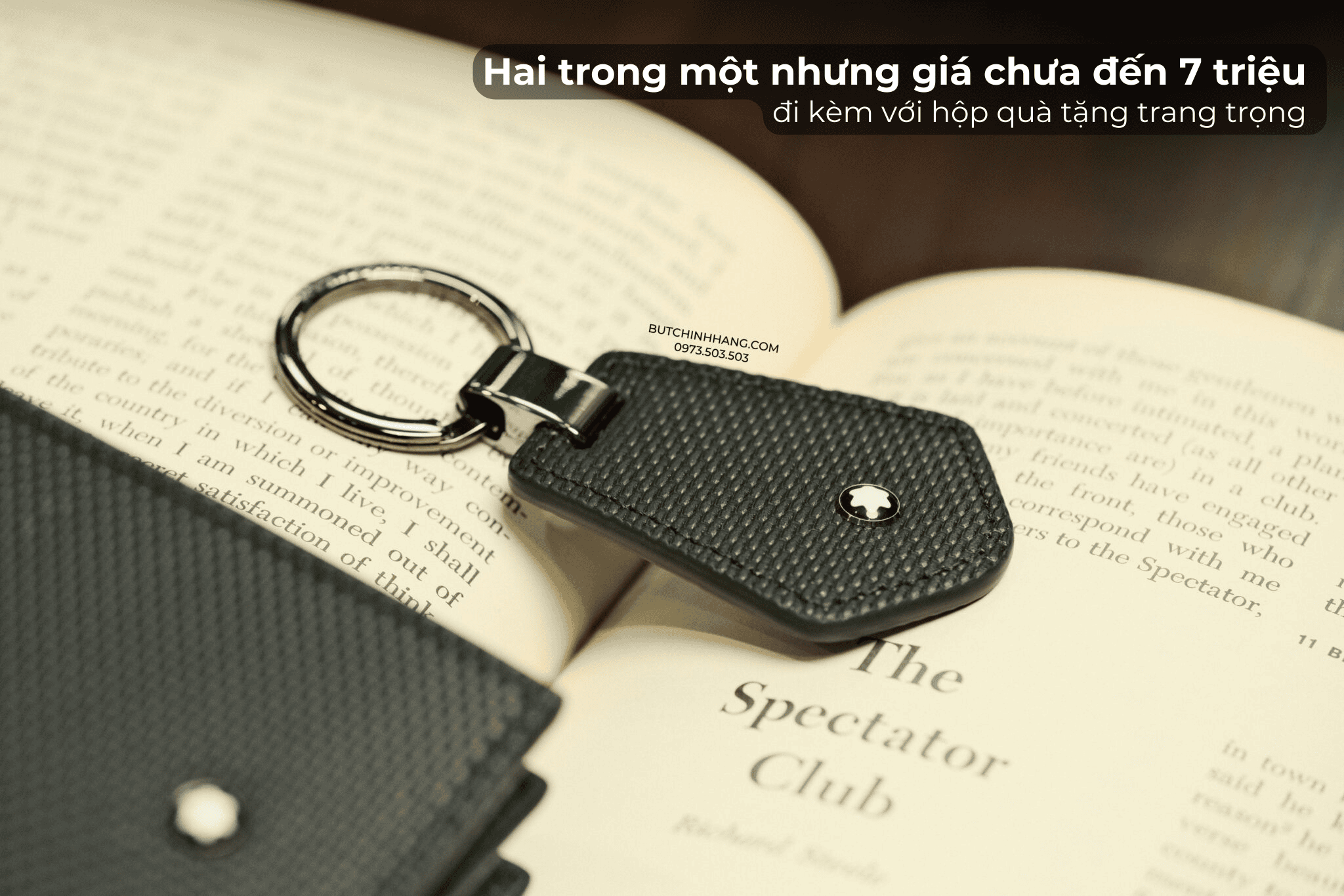 Bộ set quà tặng ví Card Holder và chiếc móc chìa khoá sang trọng