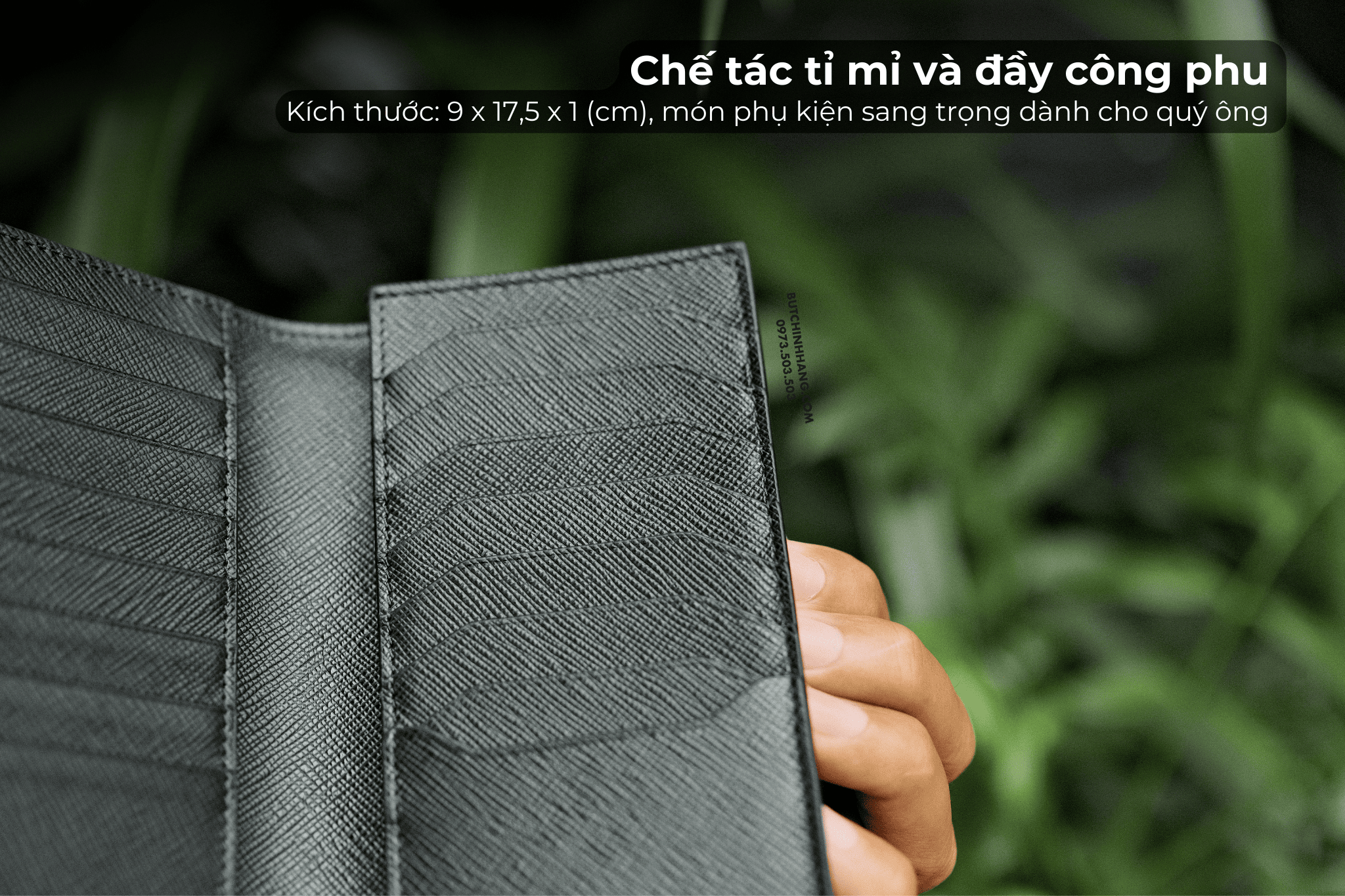 Sức chứa 15 ngăn thẻ tín dụng với chiếc ví dài Montblanc Sartorial Long ...